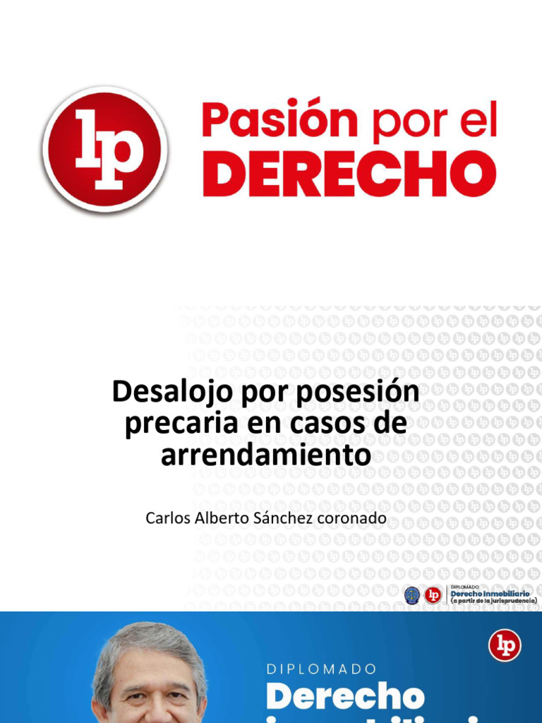 Desalojo por Posesión Precaria en Arrendamientos | PDF | Ley procesal ...