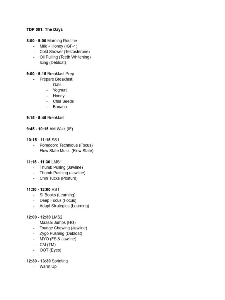 TDP 001 - The Days | PDF