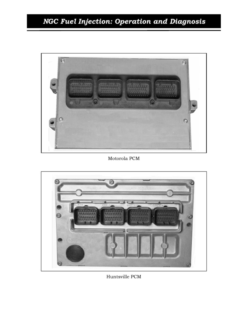 NGC Fuel System Operation - Diagnosis Student Workbook 8169901092 | PDF