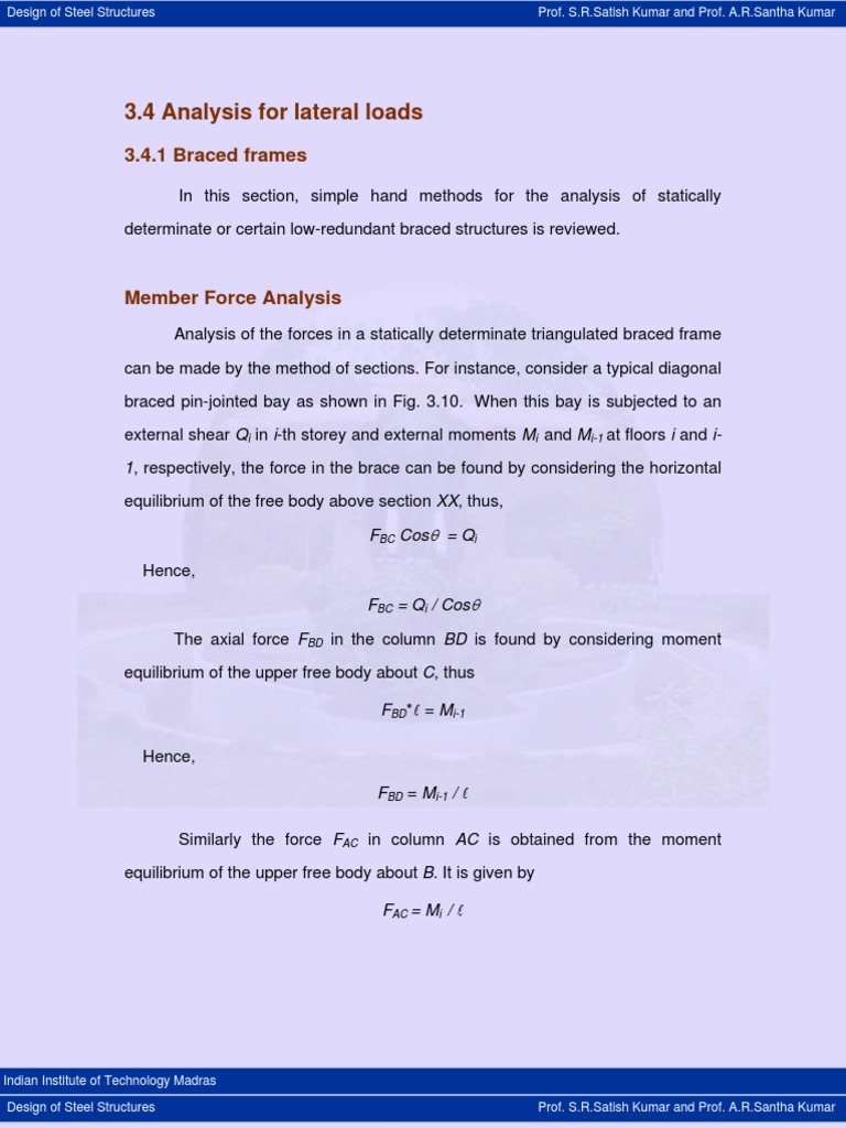 Portal Method | PDF | Column | Stiffness
