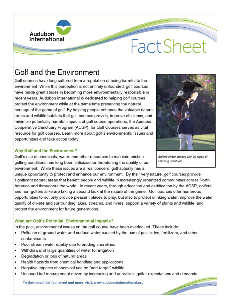 GE Golf and The Environment | PDF | Golf Course | Lawn