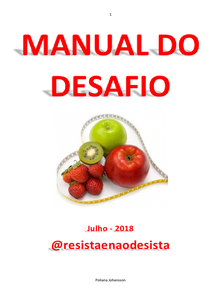 MANUAL DO DESAFIO | PDF | Caldo | Creme (gastronomia)
