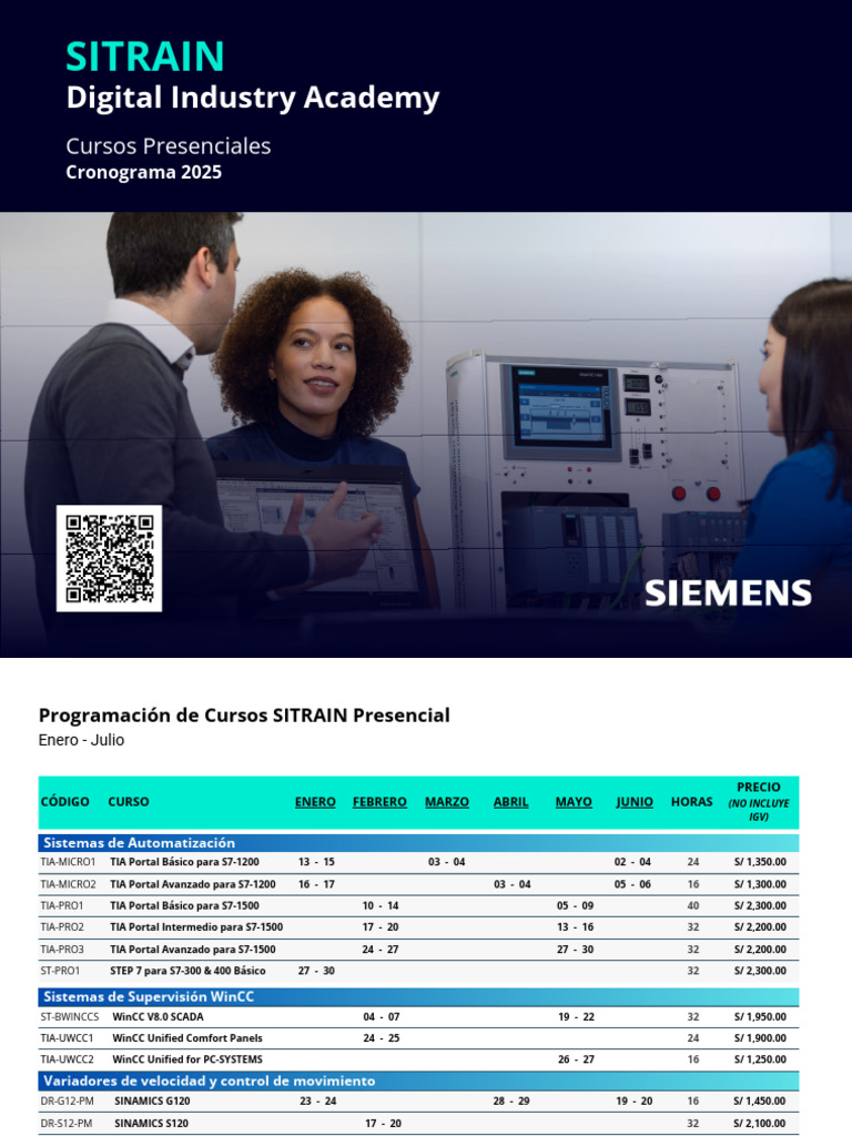SITRAIN - Cronograma 2025 Enero-Junio | PDF | Informática | Telecomunicaciones