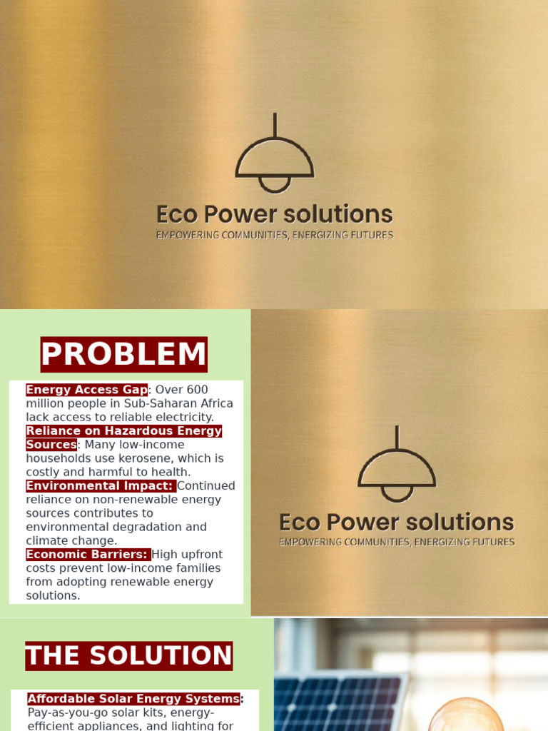 Eco Power Solutions (Autosaved) | PDF | Sustainable Energy | Renewable ...