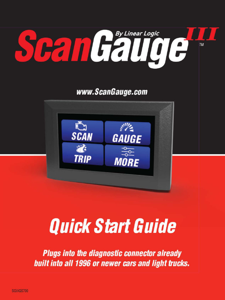 ScanGauge Setup and Calibration Guide | PDF | Fuel Economy In ...