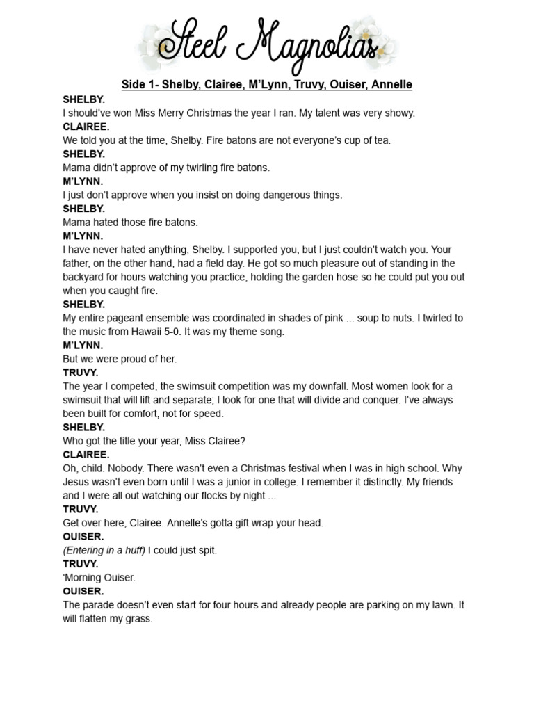 Callback Sides | PDF