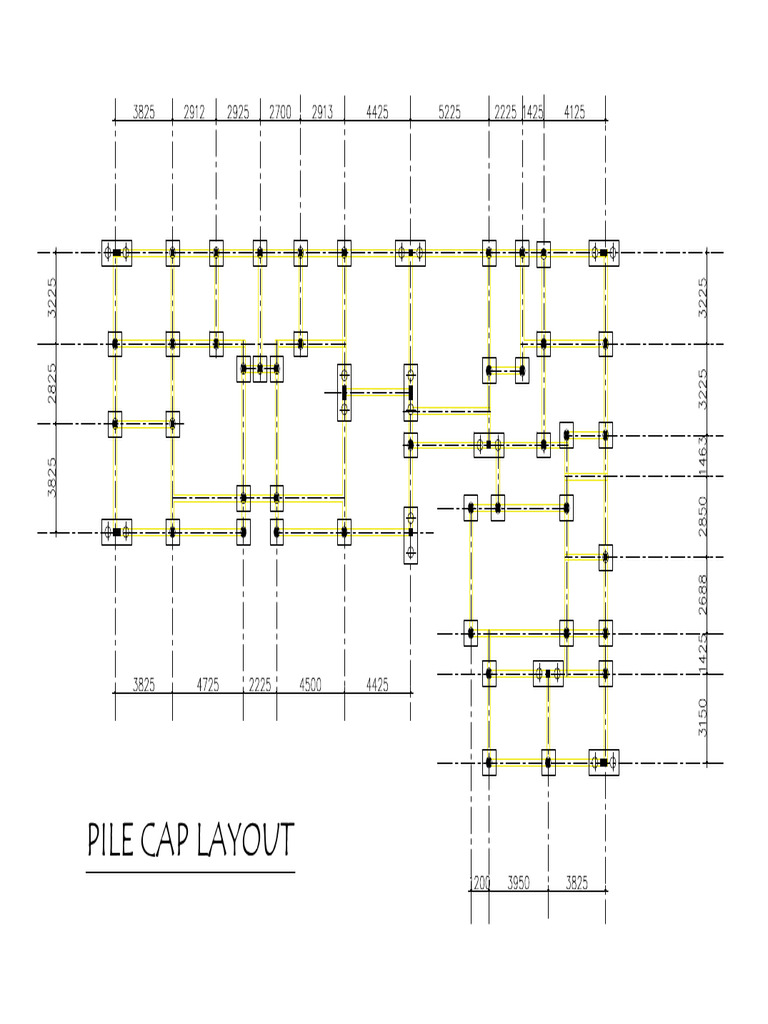 Pile Cap Layout | PDF