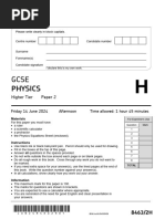 2024 Physics Paper 1 AQA GCSE Higher Tier | PDF | Student Assessment ...