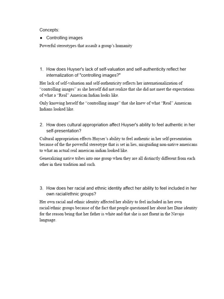 SOCI 020 - Module 6 - Racial - Ethnic Identity and The Self NOTES | PDF