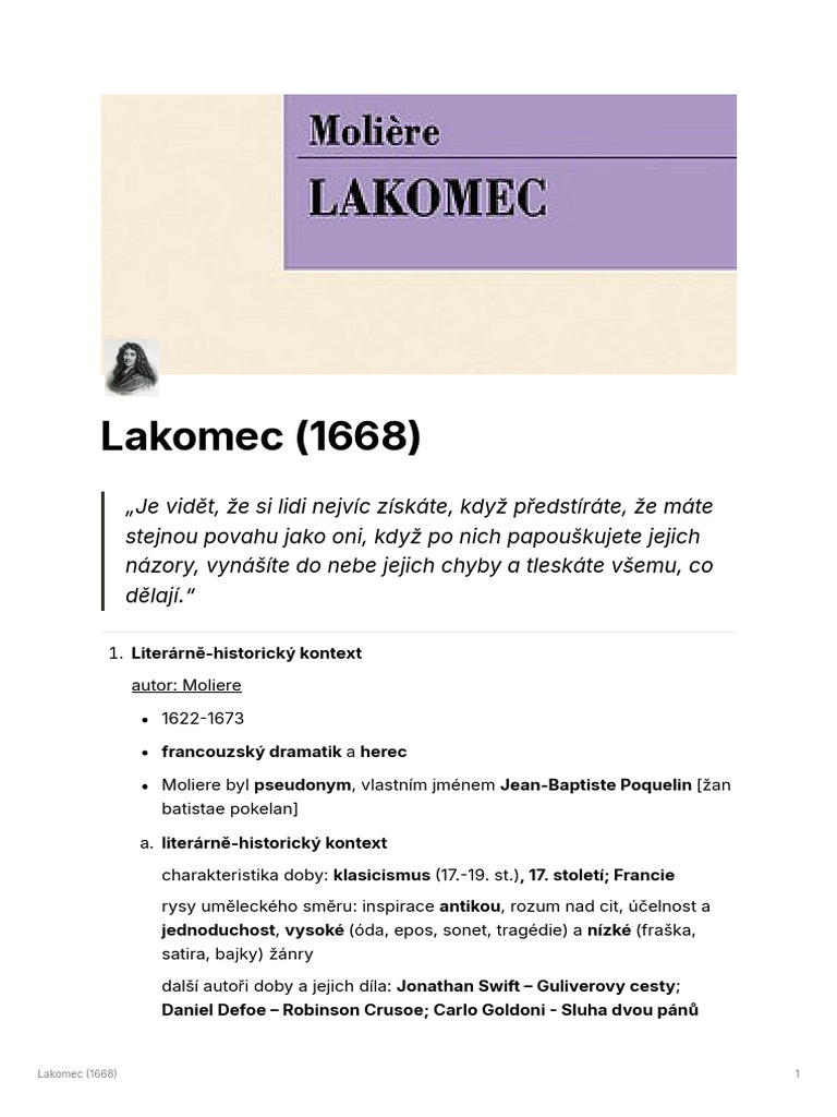 Lakomec | PDF