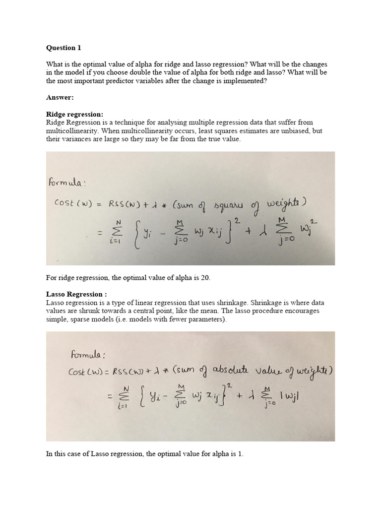 SubjectiveQuestions | PDF | Regression Analysis | Coefficient Of Determination