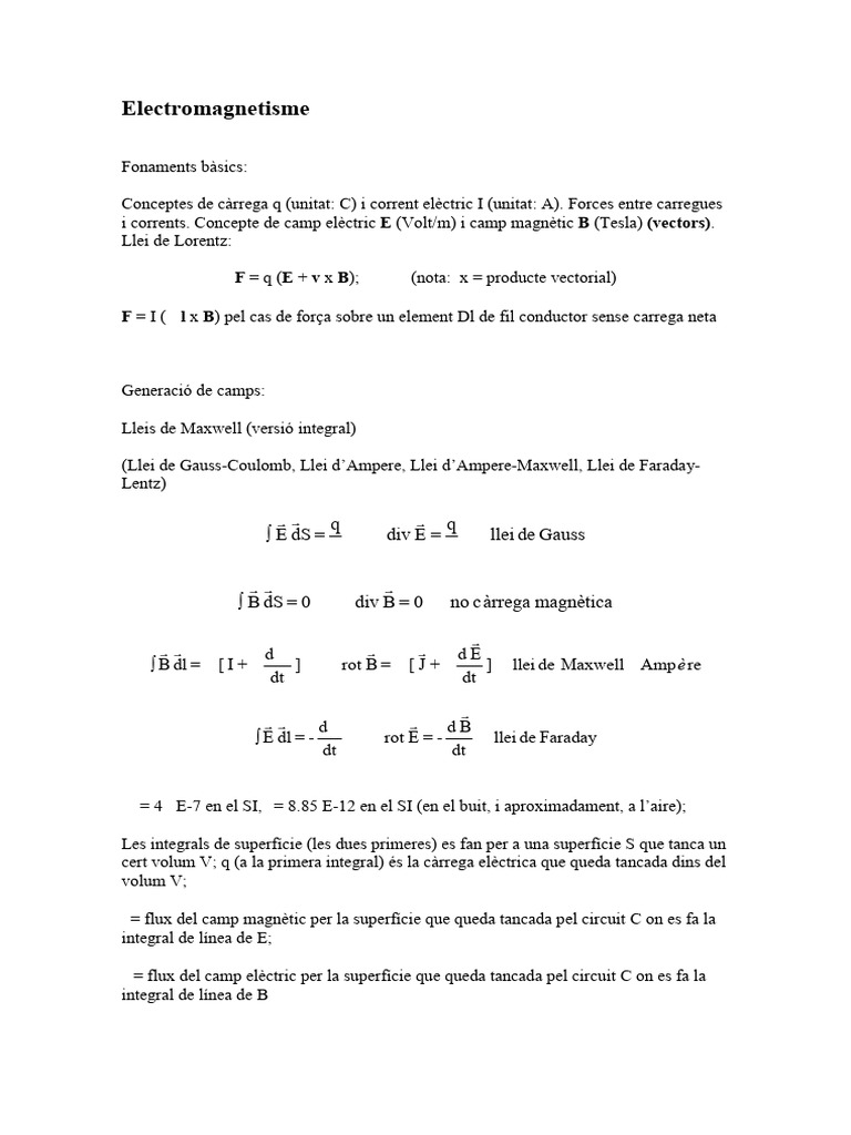 Electromagnetisme | PDF