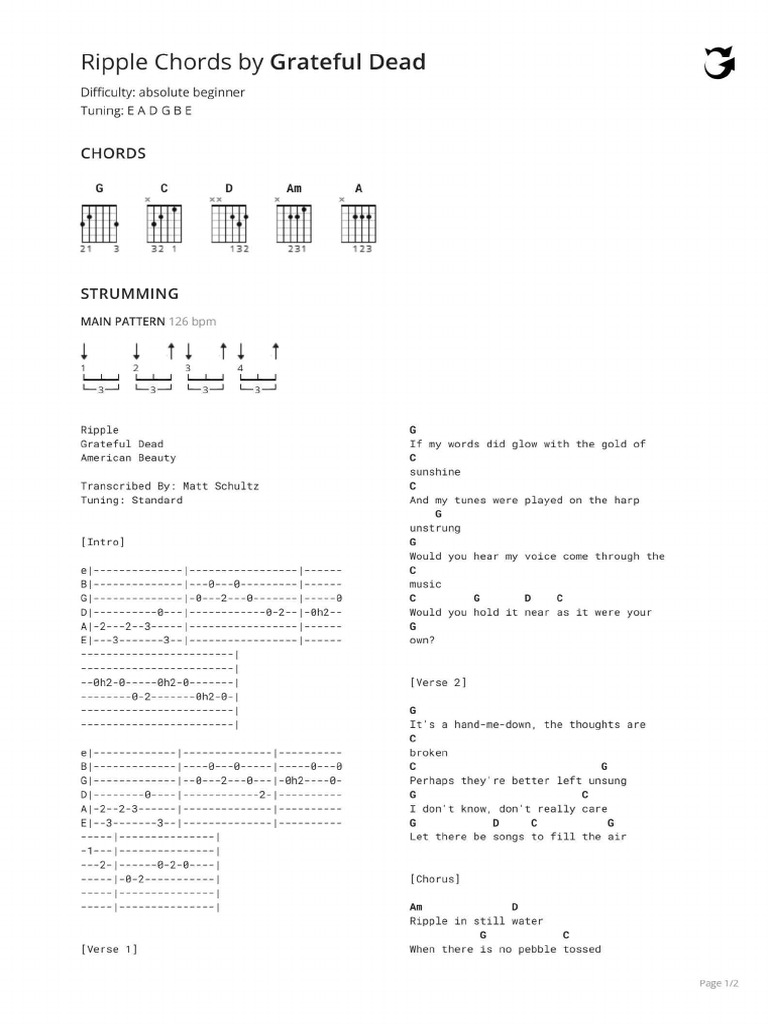 Ripple Chords | PDF