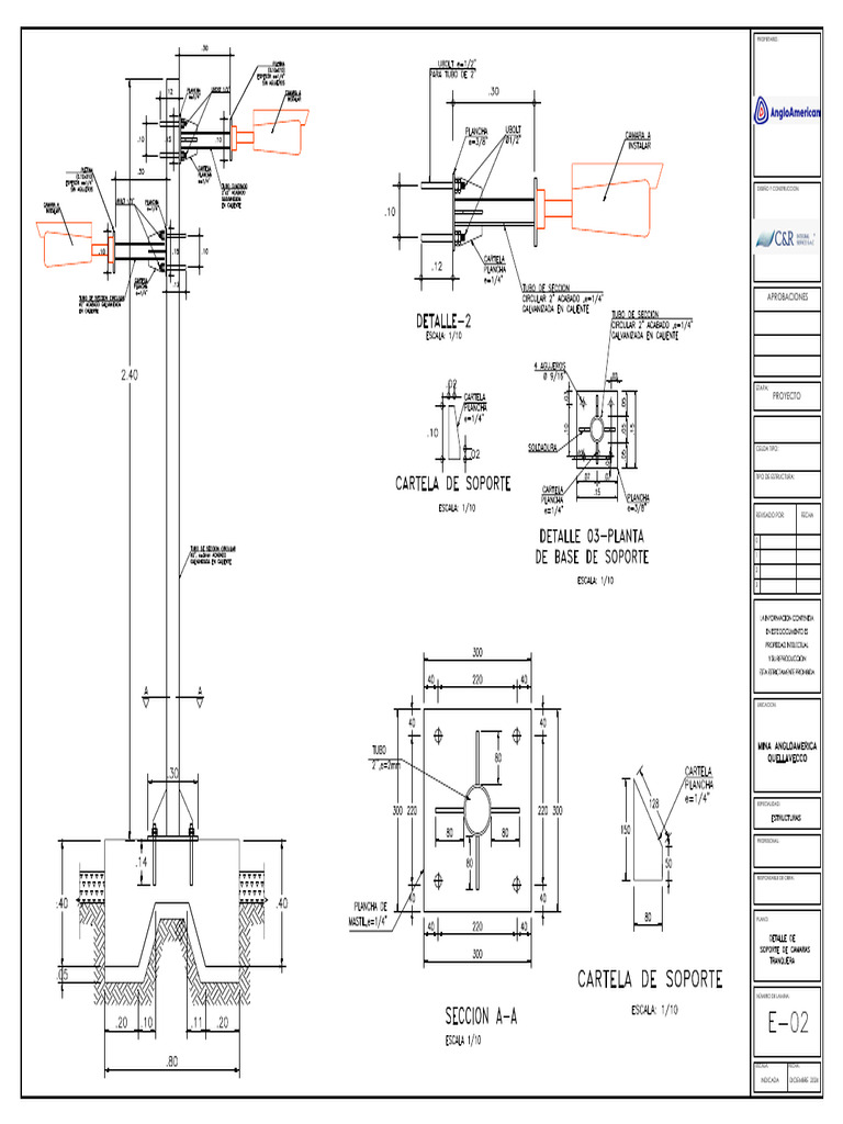 E-02 Planos de Tranquera - PR 530 AQQ (Mastil) | PDF
