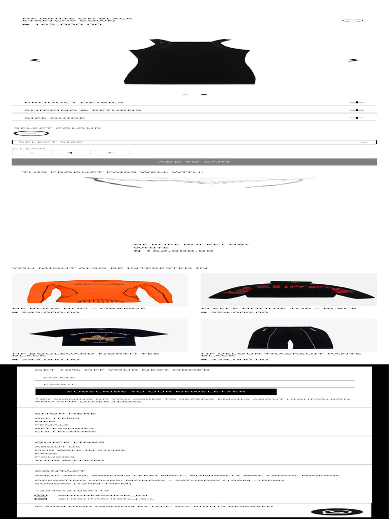 HF White on Black Stretchy Gown – High Fashion by JOL | PDF