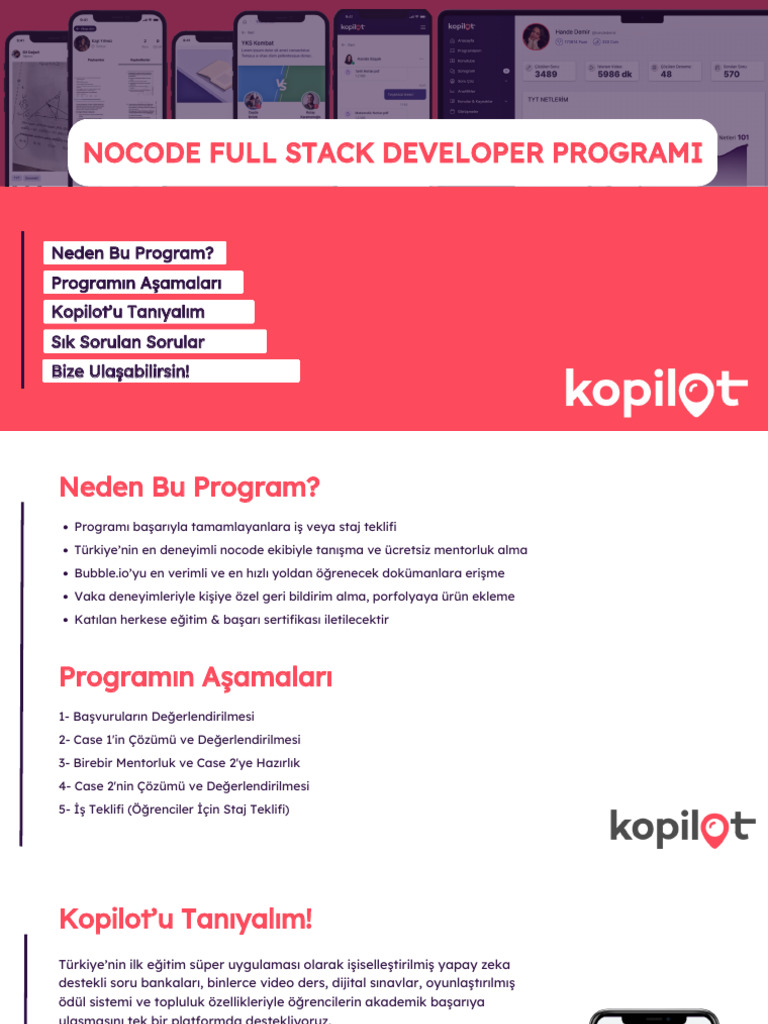 Nocode Full Stack Developer Programi | PDF
