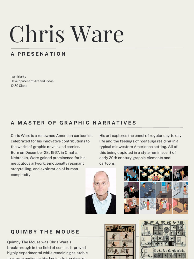 Chris Ware: Master of Graphic Narratives | PDF