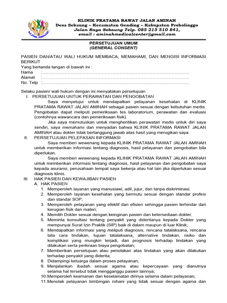 Form general concent | PDF