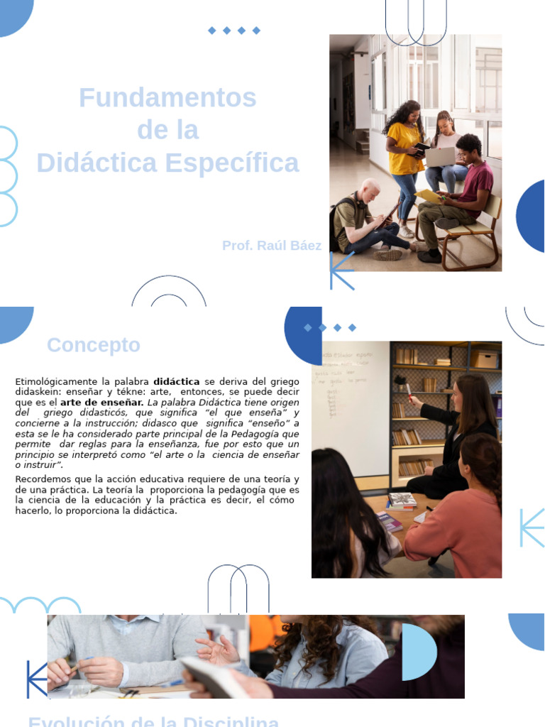 Fundamentos de La Didáctica Específica | PDF | Enseñando | Aprendizaje