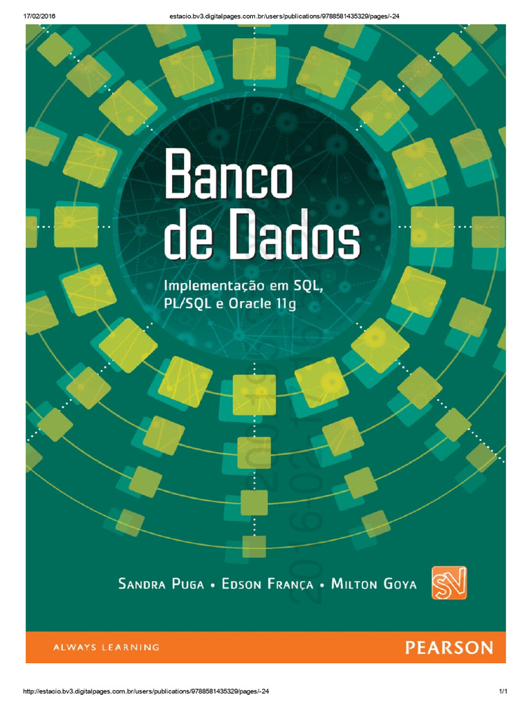 Banco de Dados - Implementação Em SQL - Pl Oracle 11g | PDF | Oracle ... Banco de Dados - Implementação Em SQL - Pl Oracle 11g | PDF | Oracle ...