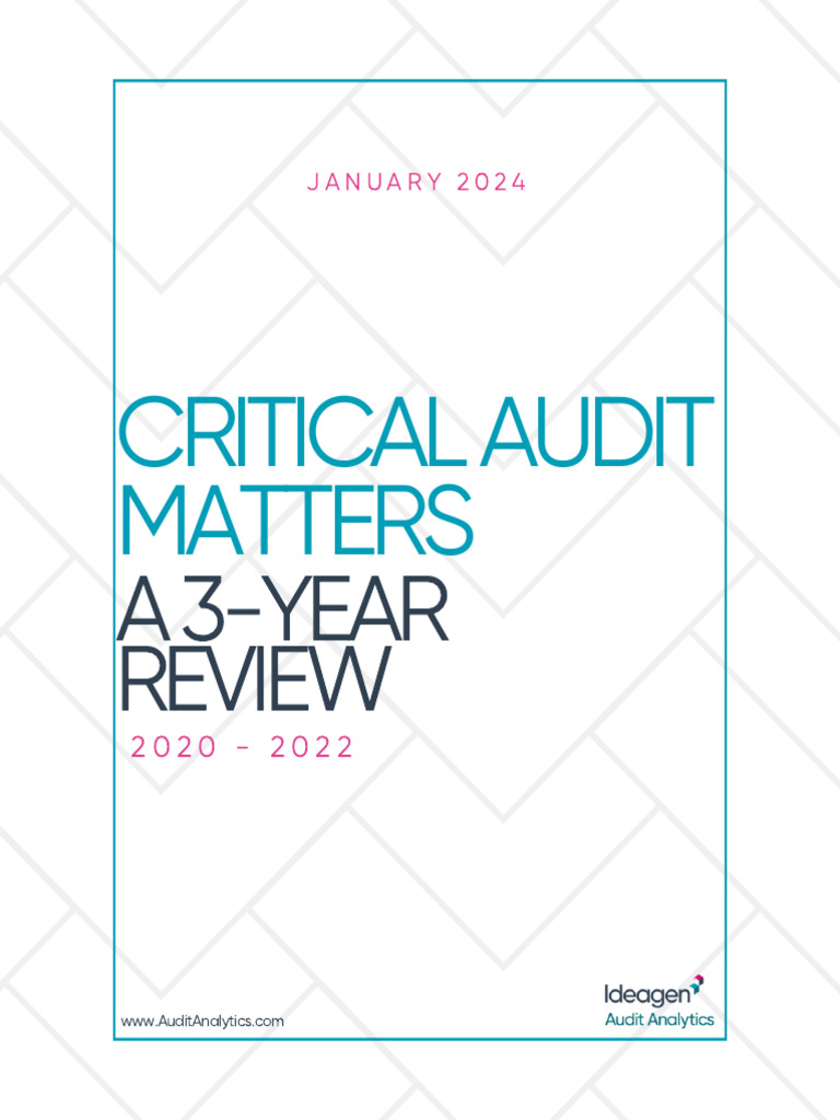 Trends in Critical Audit Matters 2020-2022 | PDF | Goodwill (Accounting ...