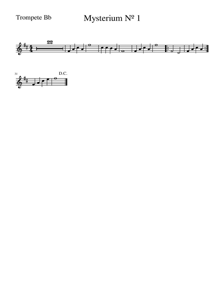 Mysterium #1-Trompete BB | PDF