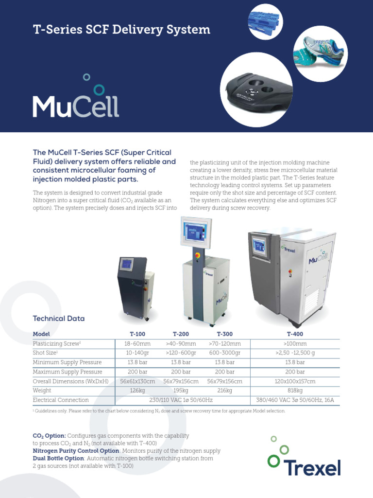 Mucell T Series Product Sheet | PDF