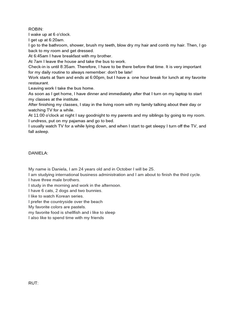 Actividad Aa4 - Final Ingles | PDF | Room