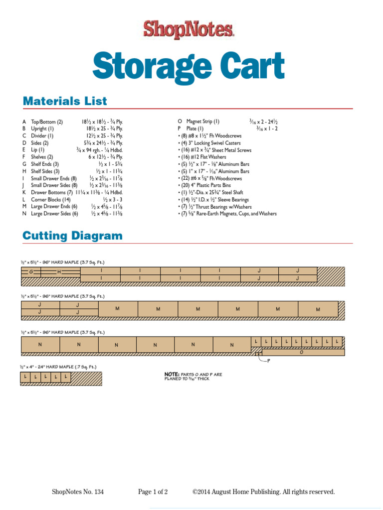 Storage Cart Pdf Building Materials