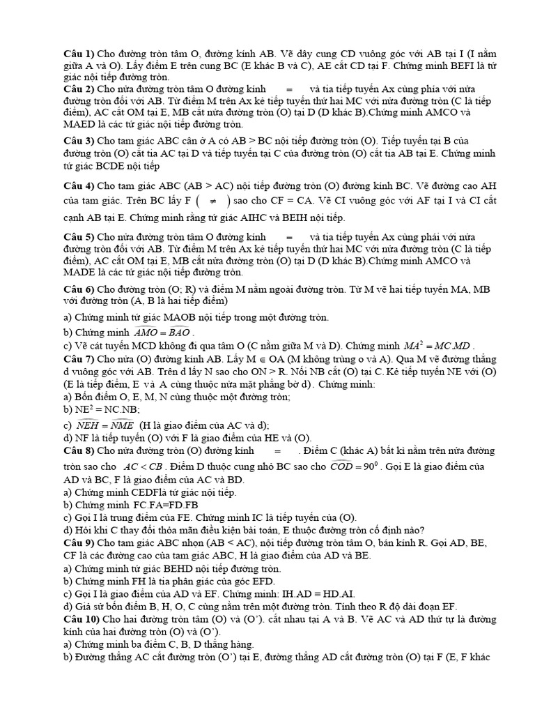 BT Tu Giac Noi Tiep | PDF