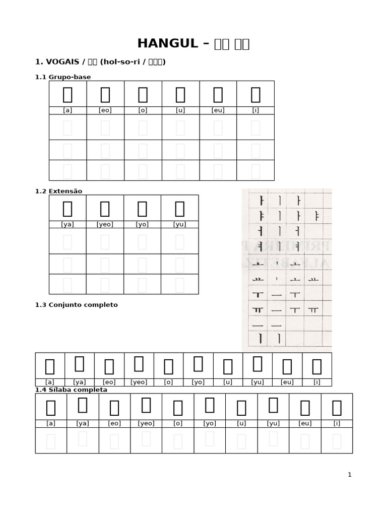 Mini Aula HANGUL | PDF