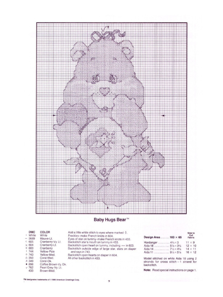 Baby Hugs Cross Stitch Pattern | PDF