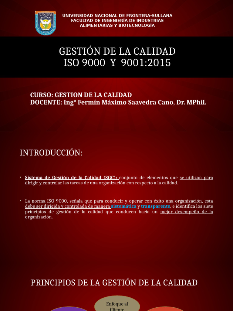 Clase 3 Iso 900 y 9001 | PDF | Gestión de la calidad | Calidad (comercial)