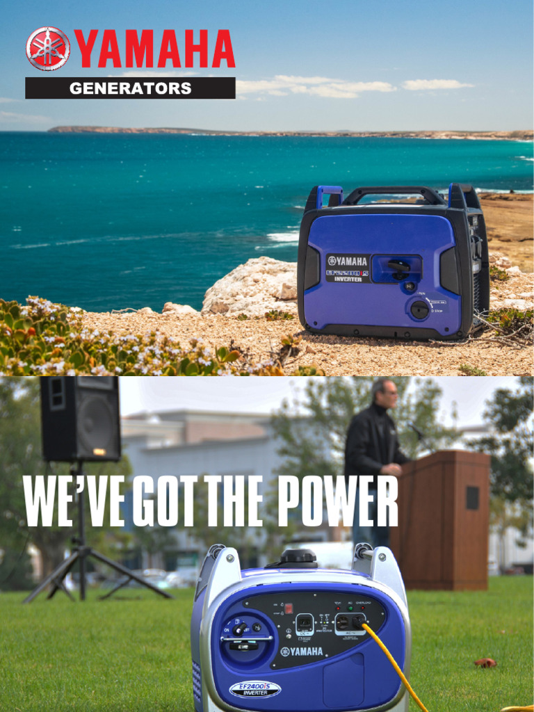 Yamaha Generators Brochure 2023 | PDF | Power Inverter | Electric Generator