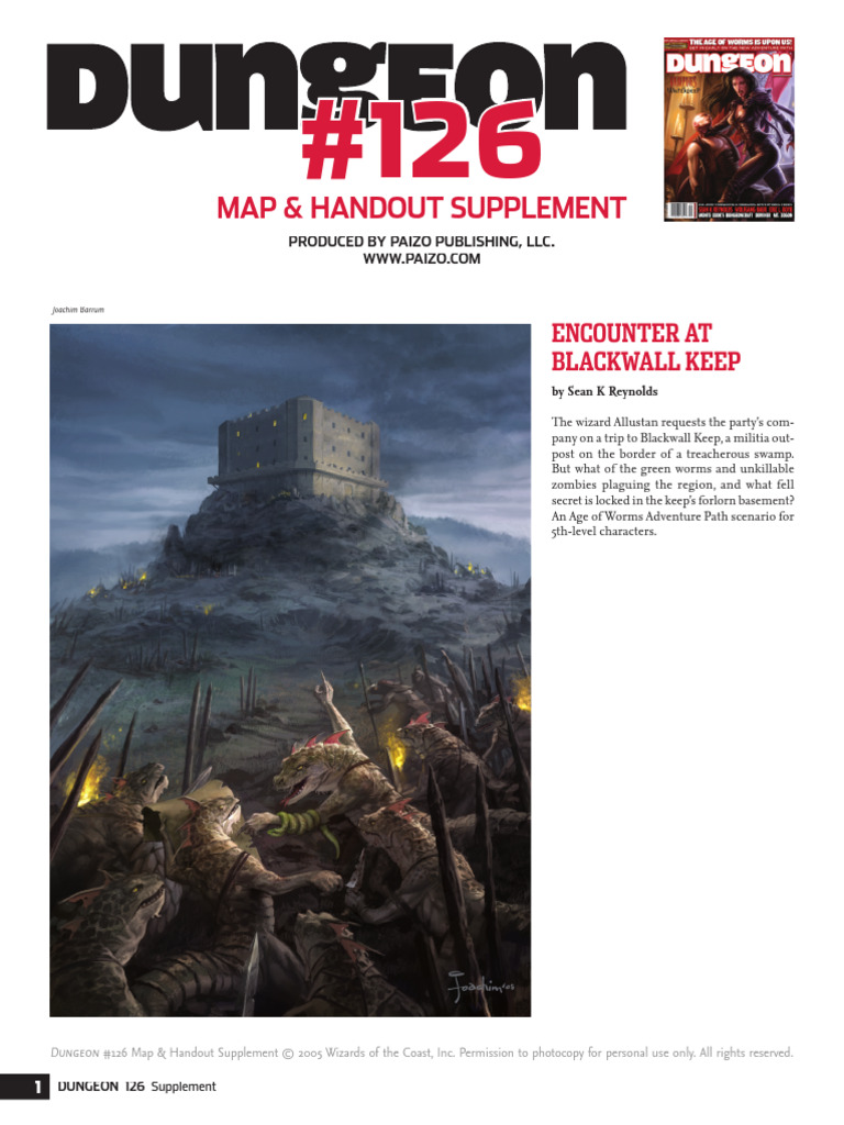 Adventure at Blackwall Keep | PDF | Forgotten Realms | Dungeons & Dragons