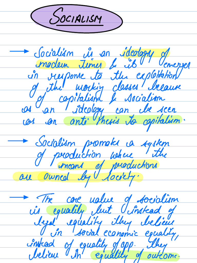 Understanding Socialism: Ideology and Variants | PDF | Socialism ...