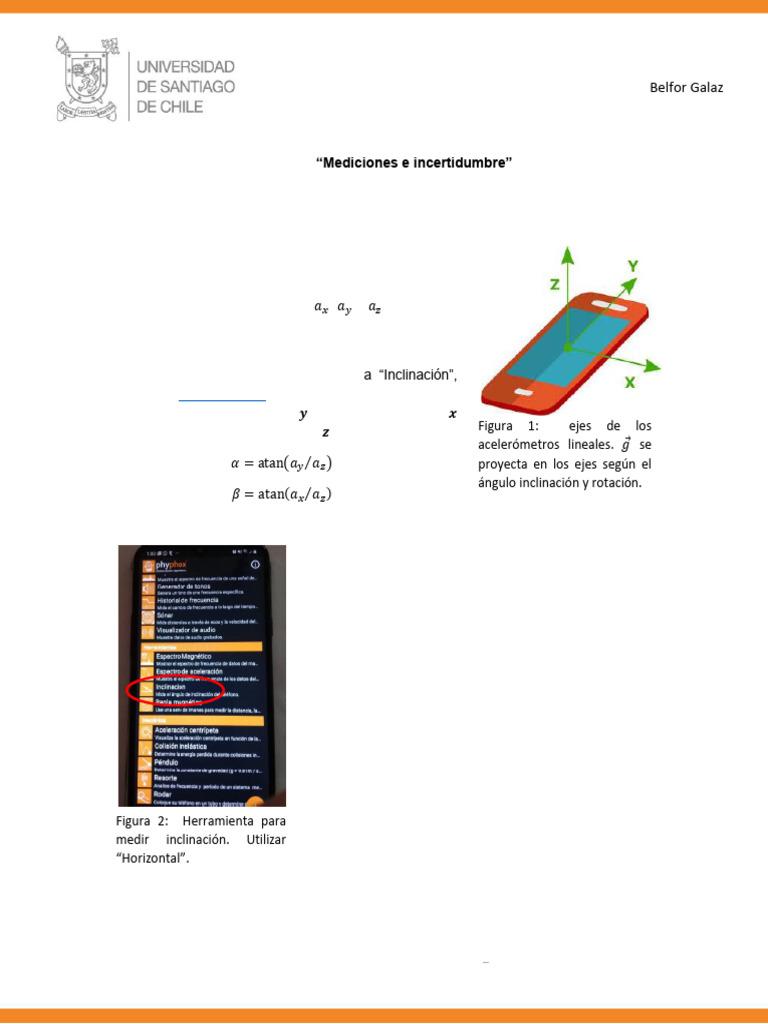 Actividad 1B Ángulo de Inclinación Con Smartphones | PDF | Medición ...