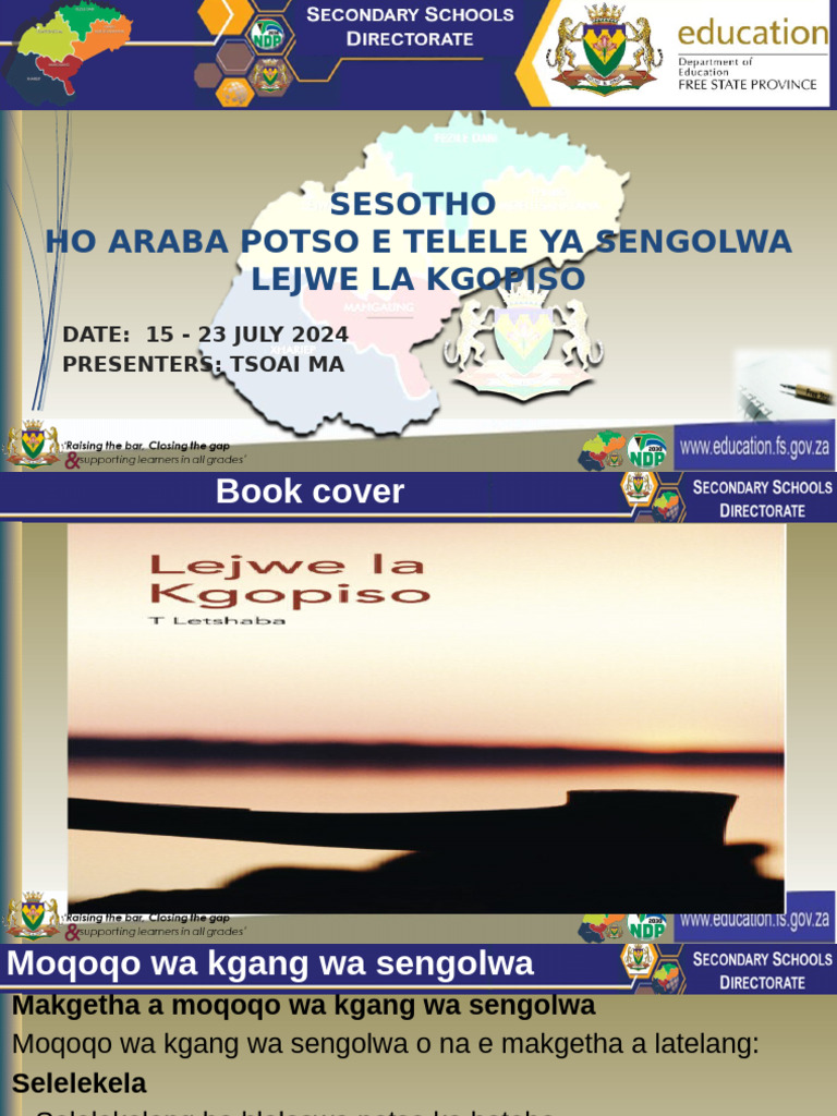 Lejwe La Kgopiso Ho Araba Potso e Telele Ya Dingolwa | PDF