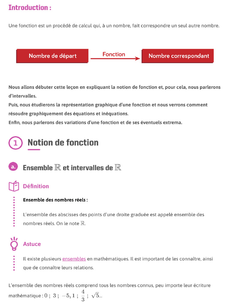 Notion de Fonction | PDF