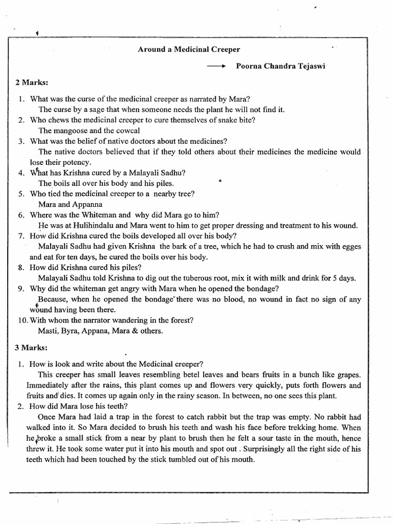 Around A Medicinal Creeper | PDF