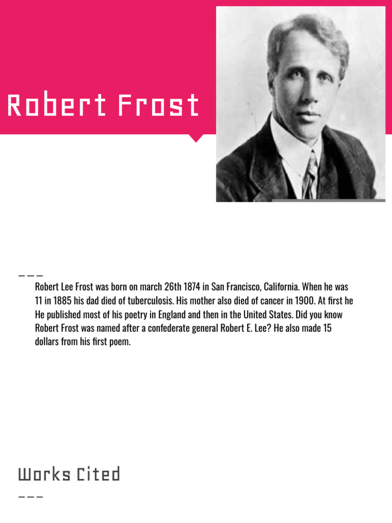 Robert Frost: A Brief Biography | PDF