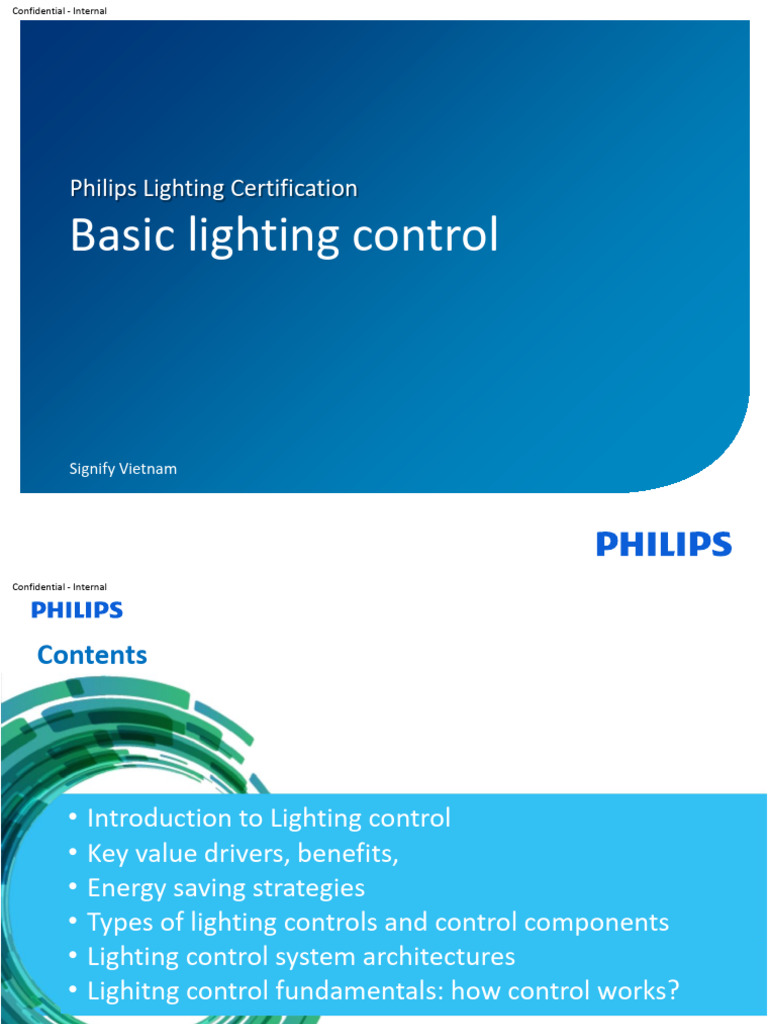 24.12.17 - Philips - Basic Lighting Control - Optimize | PDF | Sensor ...