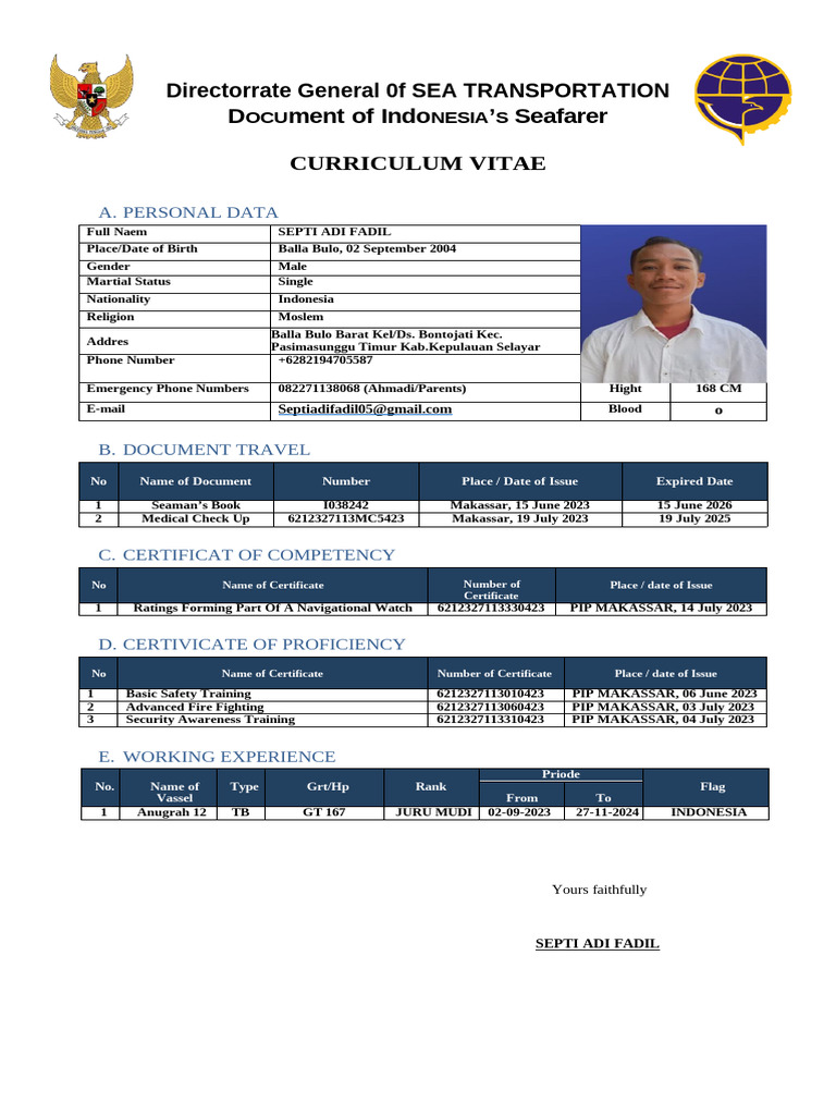 CV.SEPTI ADI FADIL | PDF