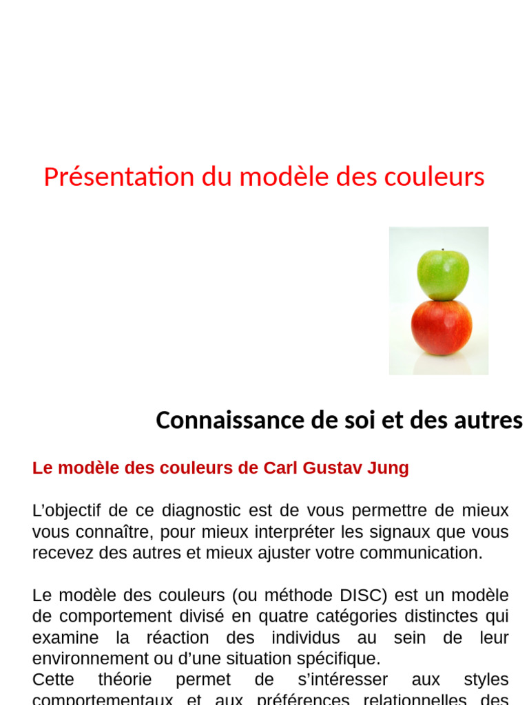 Test de personnalité par couleurs DISC | PDF