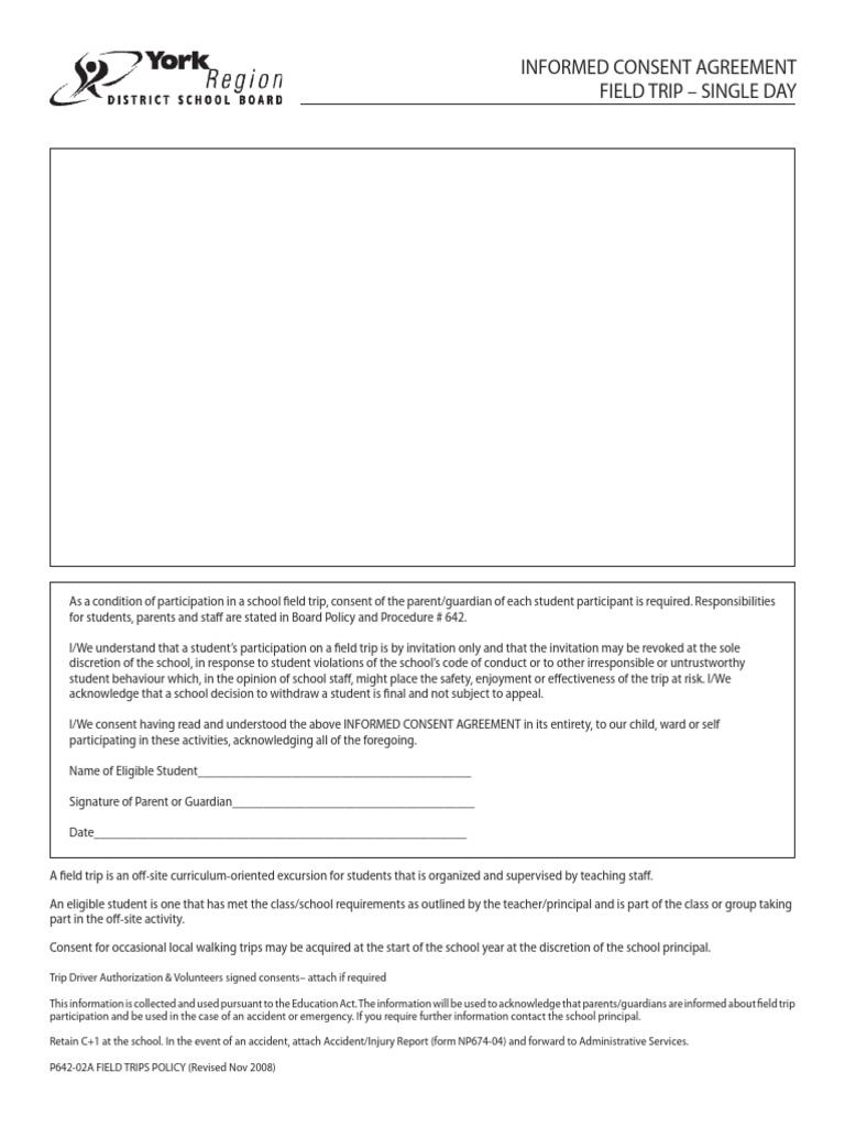 Informed Consent Form For Dave and Busters | PDF | Consent