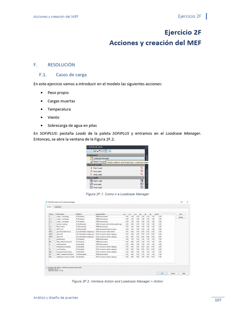 P2- Ejercicio 2F - Casos de Carga y creación del MEF | PDF | Ingeniería mecánica | Ingeniería ...