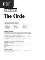 Class 10 Circle Formula Sheet | PDF