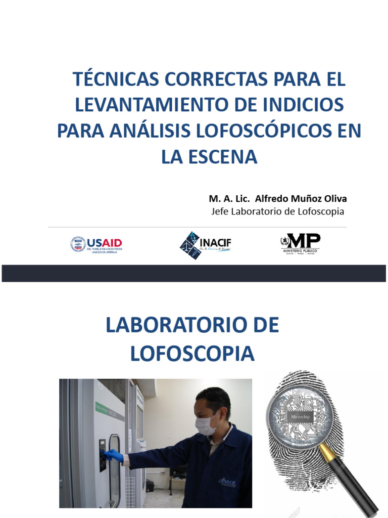 PRESENTACION LABORATORIO DE LOFOSCOPIA | PDF | Huella dactilar | Papel