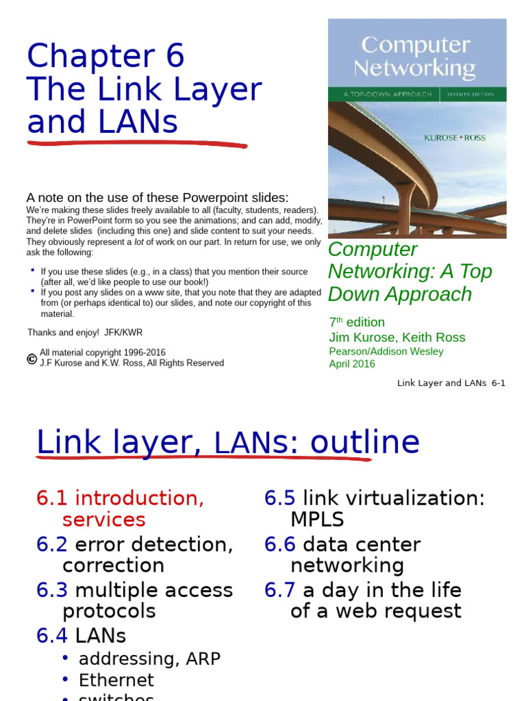 Chapter 6 Part 1 | PDF | Internet Protocols | Channel Access Method