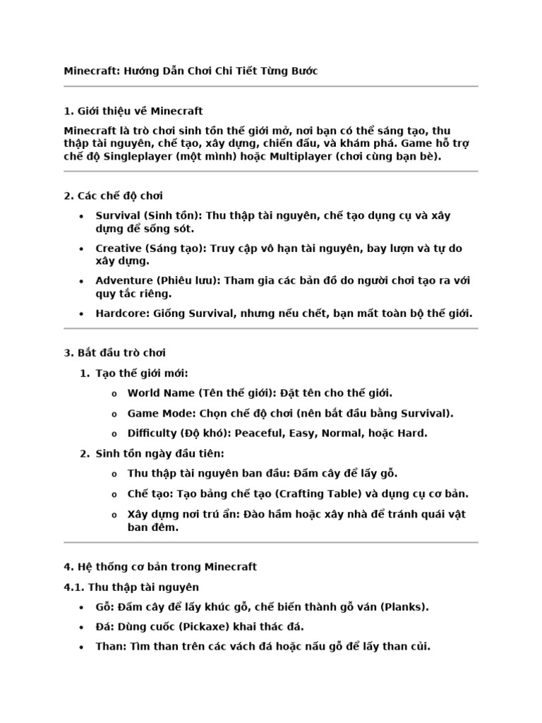 minecraft guide | PDF